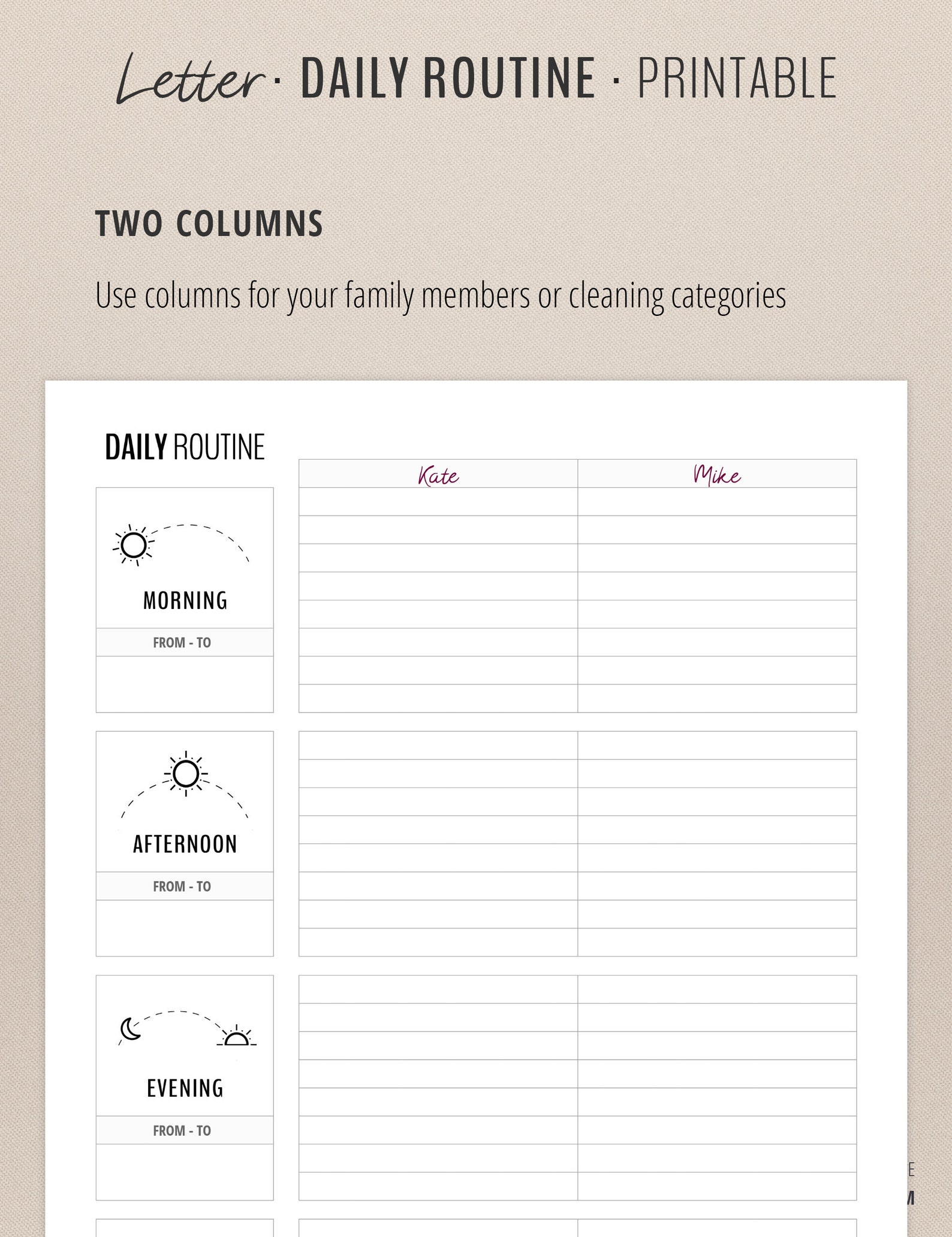 Daily Routine / Flylady Morning Routine Checklist / Habit | Etsy