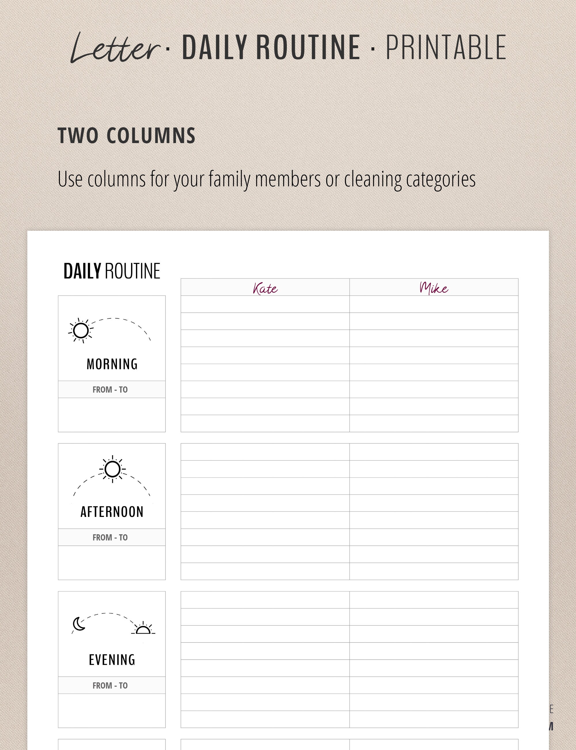 Daily Routine / Flylady Morning Routine Checklist / Habit | Etsy