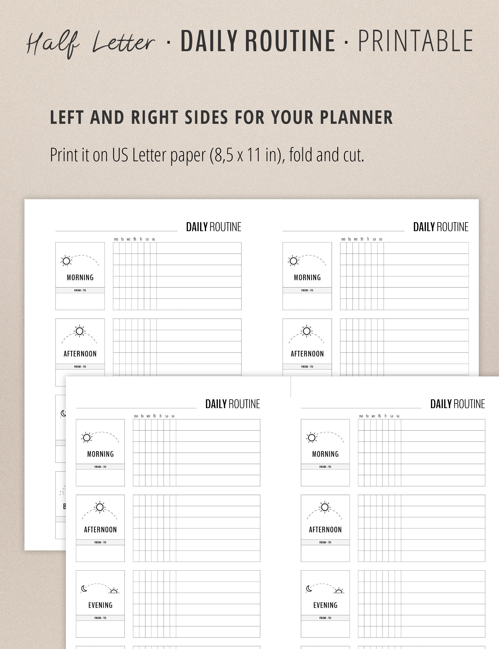 Daily Routine Planner Flylady Planner Morning Routine - Etsy
