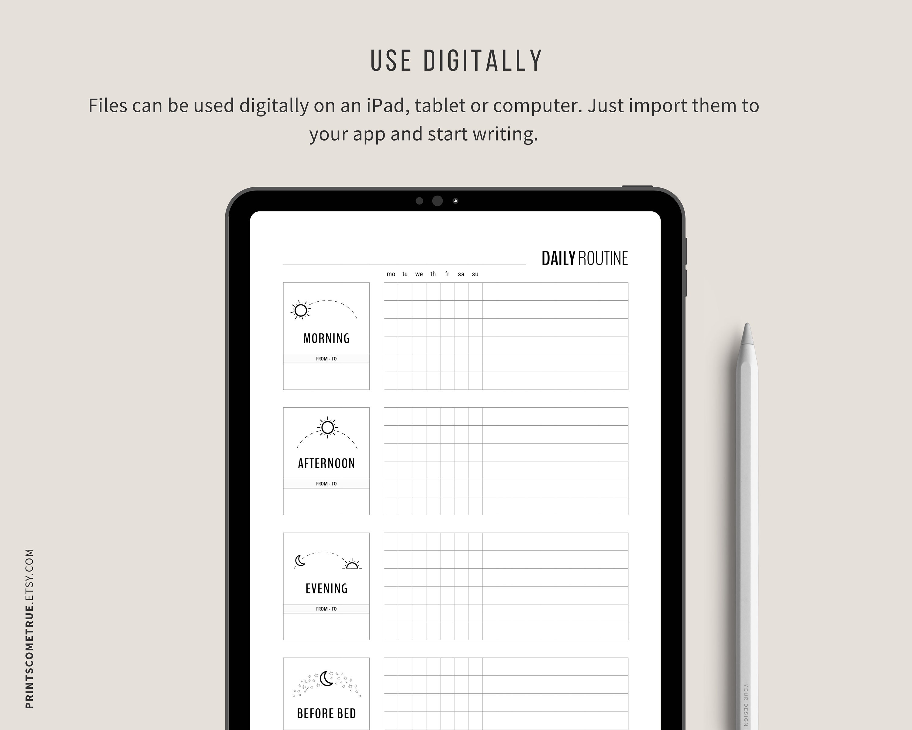 Daily Routine Planner Printable Flylady Morning Routine - Etsy Denmark