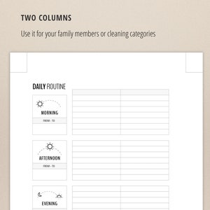 Daily Routine for Classic Happy Planner | Printable Template Insert of ...