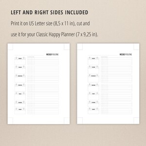 Flylady Weekly Routine for Classic Happy Planner | Control Journal ...