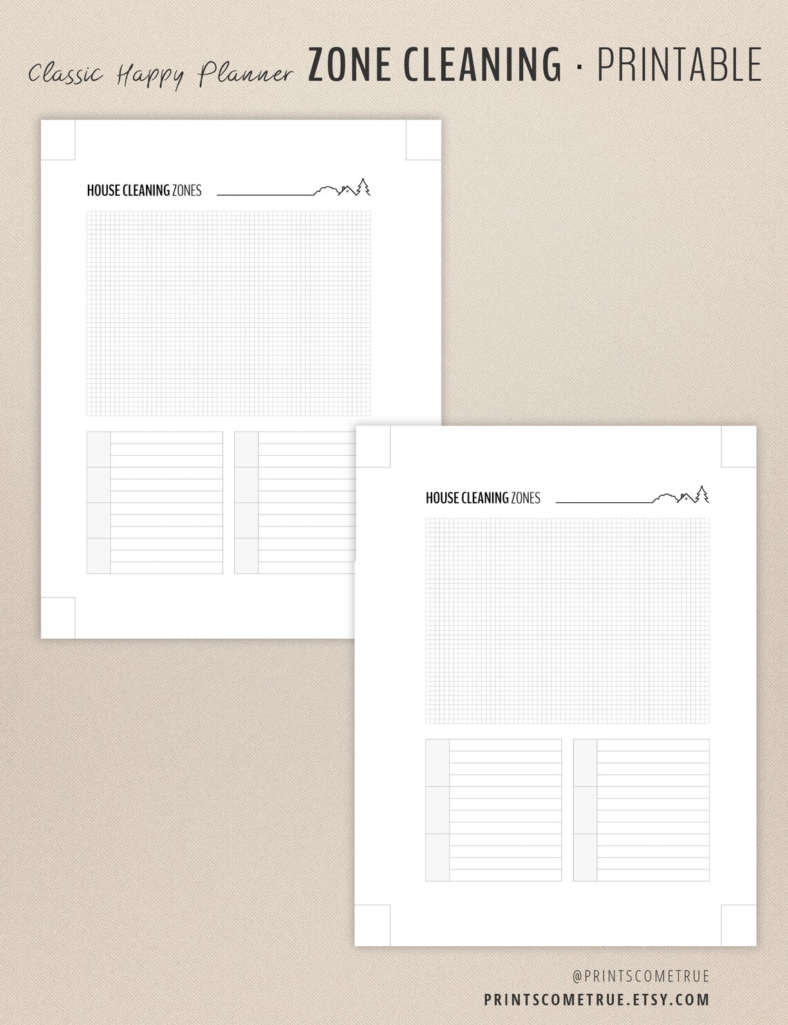 Flylady Zone Cleaning Checklist for Control Journal Classic Happy ...