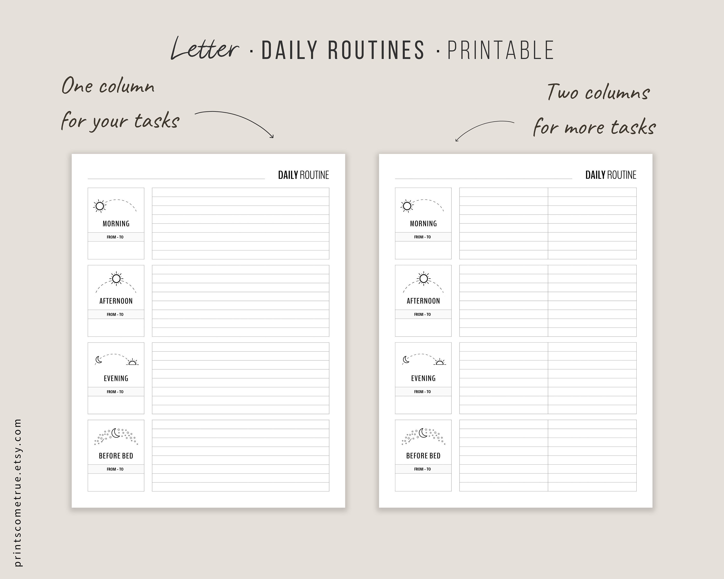 Flylady Daily Routine Checklist for Control Journal Morning - Etsy UK