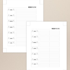 Flylady Weekly Routine for Classic Happy Planner | Control Journal ...