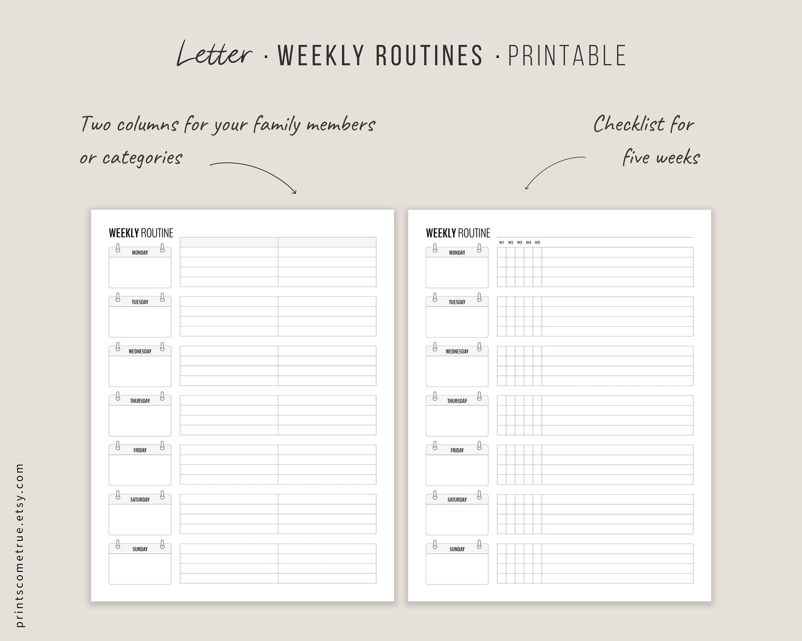 Weekly Routine for Flylady Control Journal Cleaning Routine - Etsy