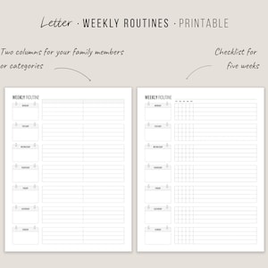 Weekly Routine for Flylady Control Journal | Cleaning Schedule | Home ...