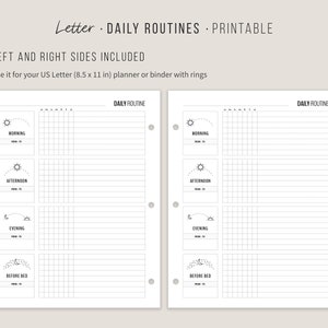 Daily Routine Checklist for Flylady Control Journal | Morning Evening ...