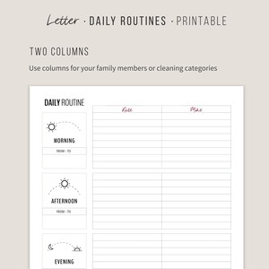 Daily Routine Checklist for Flylady Control Journal Morning - Etsy