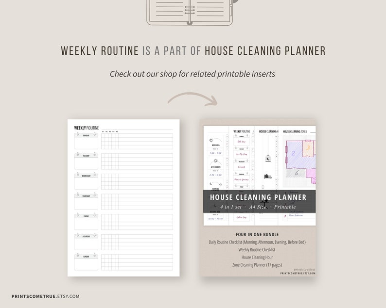 Flylady Basic Weekly Plan for Control Journal Weekly Routine Checklist ...