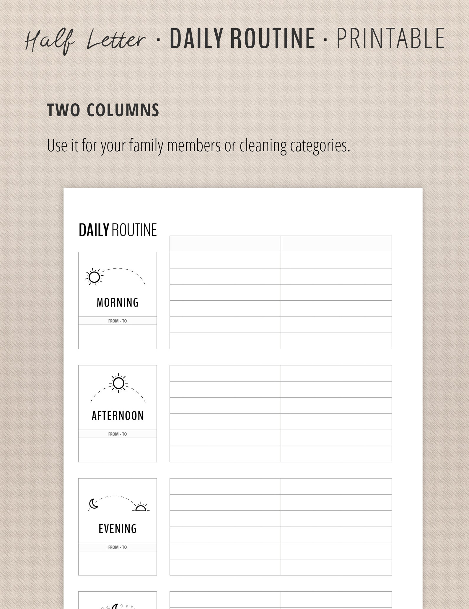 Daily Routine Planner Flylady Planner Morning Routine - Etsy