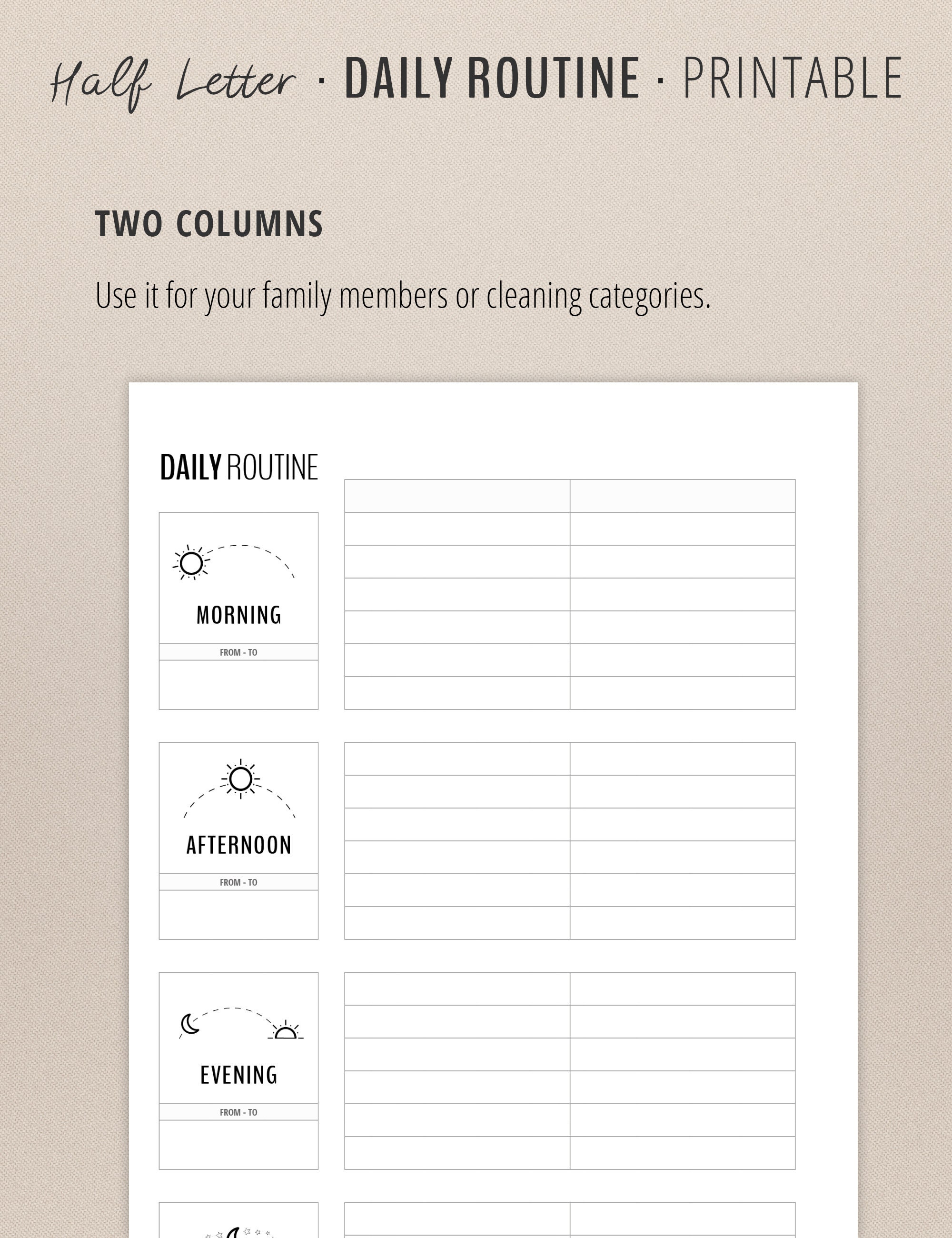 Daily Routine Planner Flylady Planner Morning Routine - Etsy