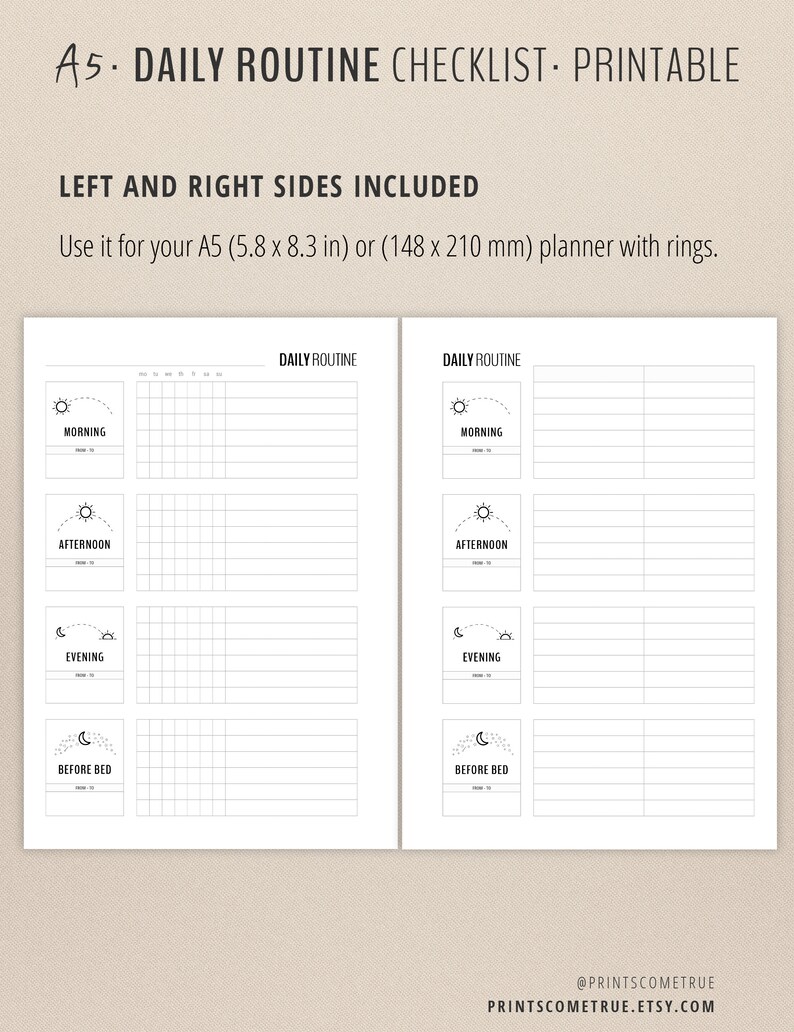 Daily Routine Planner Printable Flylady Morning Routine - Etsy
