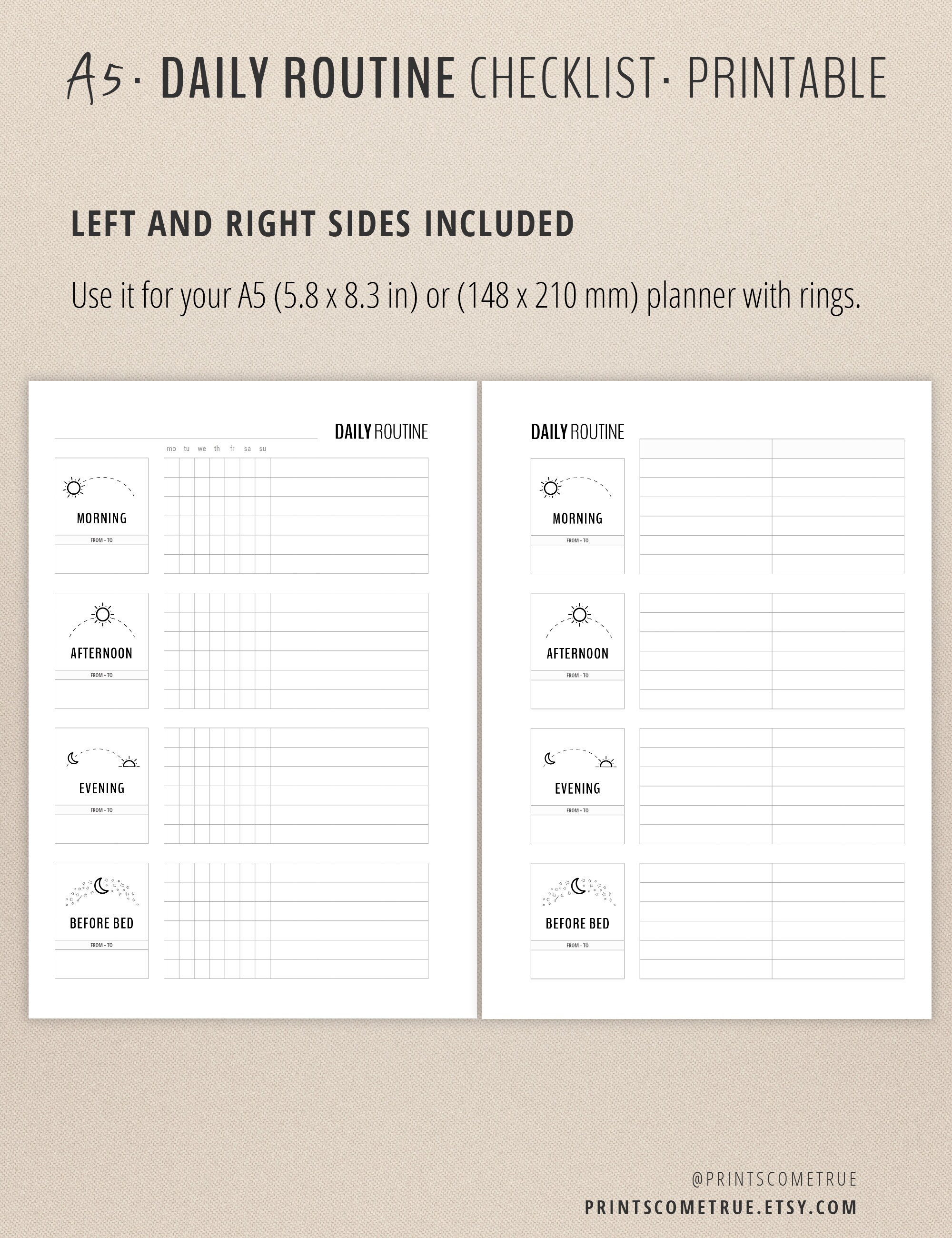 Daily Routine Planner Printable Flylady Morning Routine - Etsy Canada