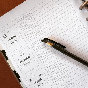 Daily Routine for Classic Happy Planner | Printable Template Insert of ...