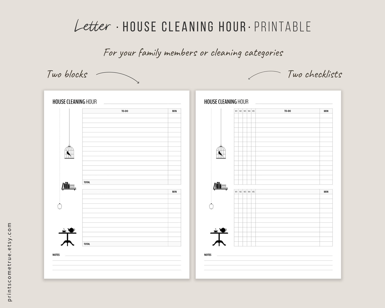 House Cleaning Checklist for Flylady Control Journal Cleaning Routine ...