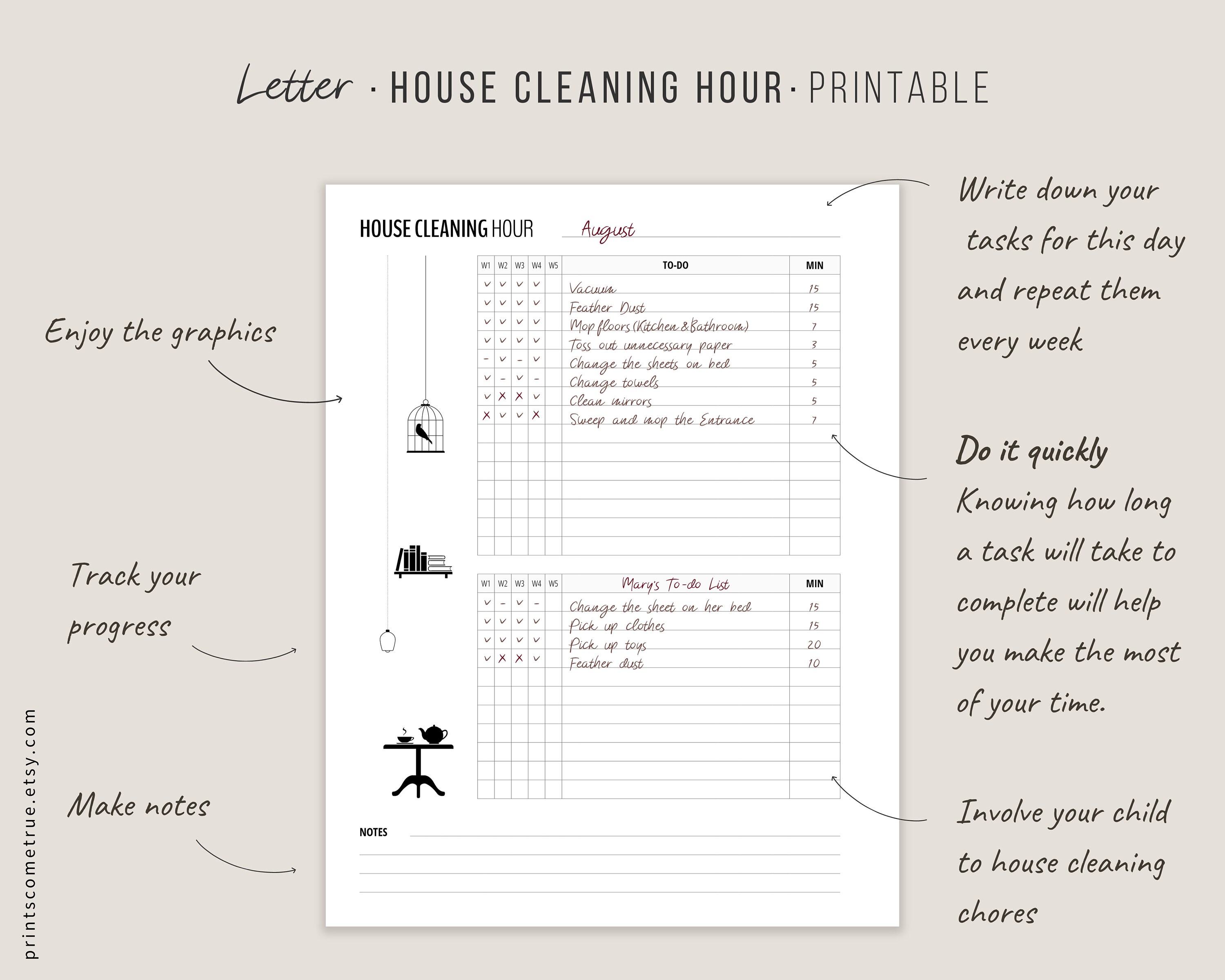 Flylady Control Journal Daily morning Bedtime Routines - Etsy Canada