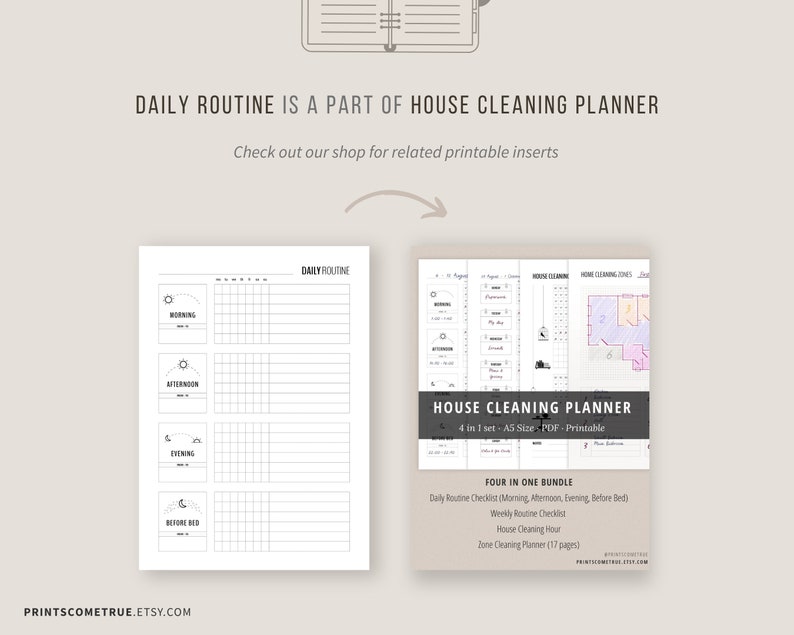 Daily Routine Planner Printable Flylady Morning Routine - Etsy