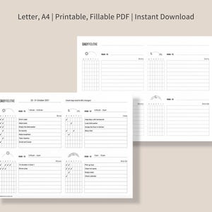 Flylady Daily Routine for Control Journal | Printable Planner Insert ...