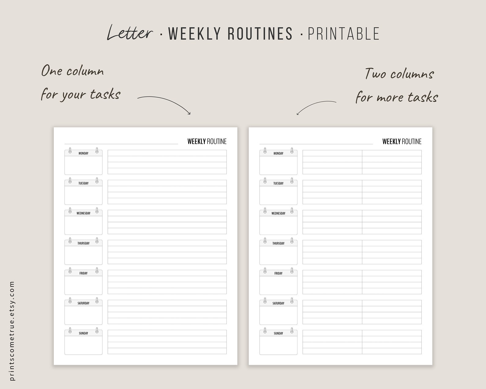 Weekly Routine for Flylady Control Journal Cleaning Routine - Etsy