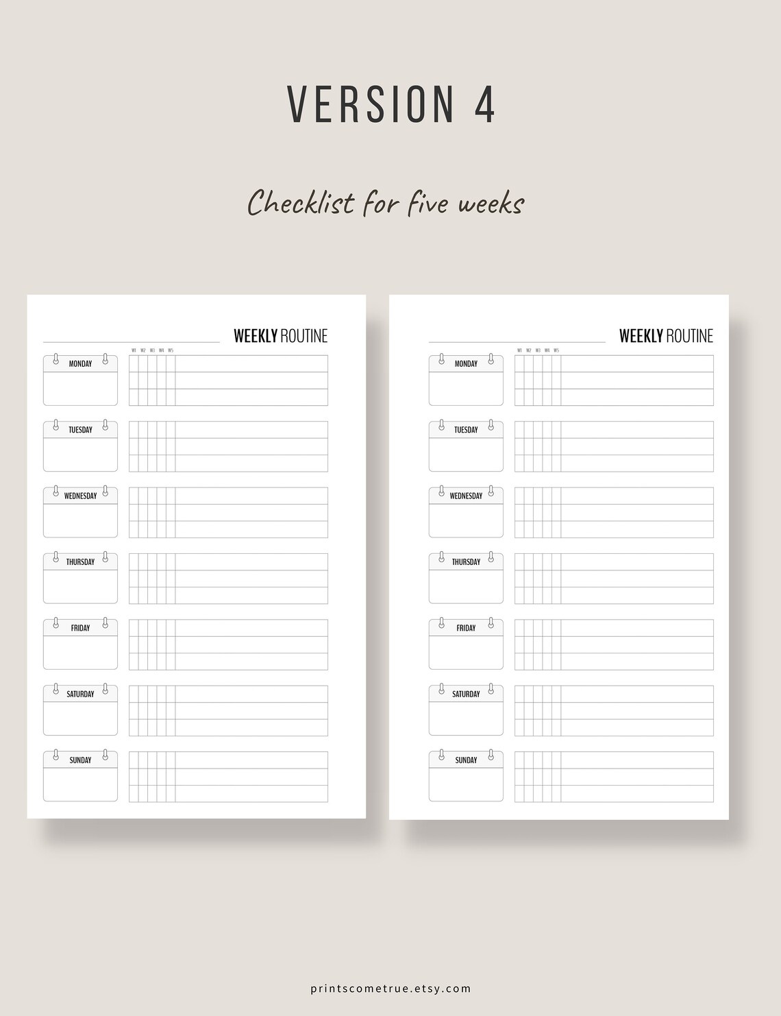 Flylady Weekly Routine Checklist for Control Journal Half Letter ...