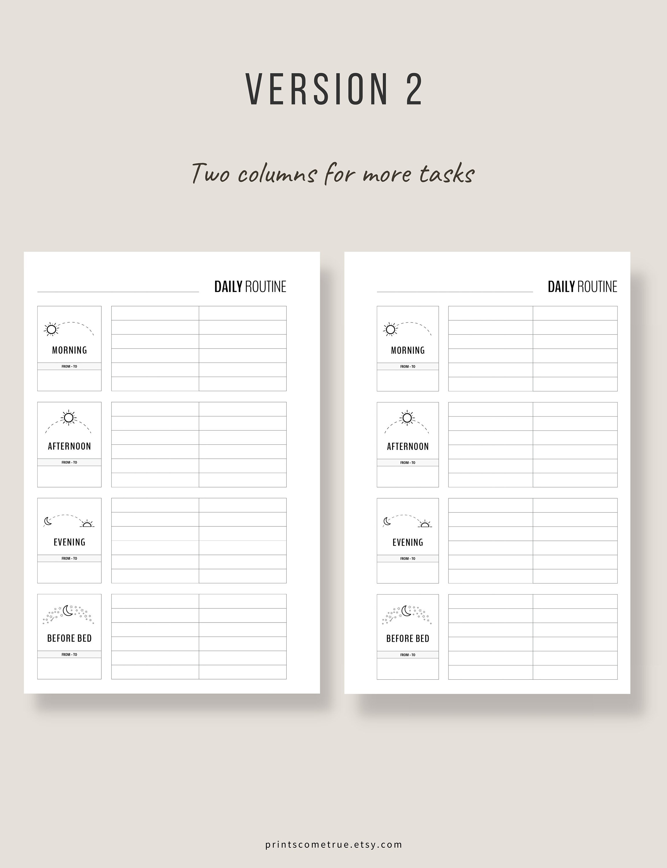 Daily Routine Planner, Flylady Planner, Morning Routine, Cleaning ...