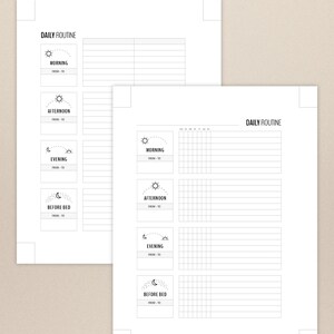 Daily Routine for Classic Happy Planner | Printable Template Insert of ...