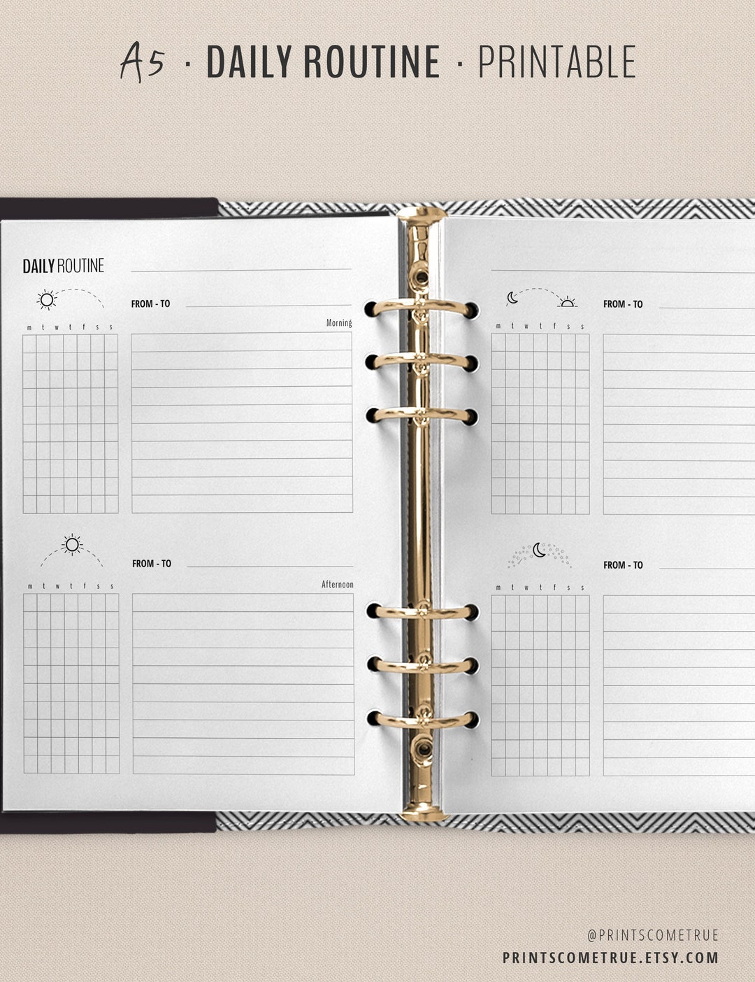 Flylady Daily Routine for Control Journal A5 Printable Planner Insert ...