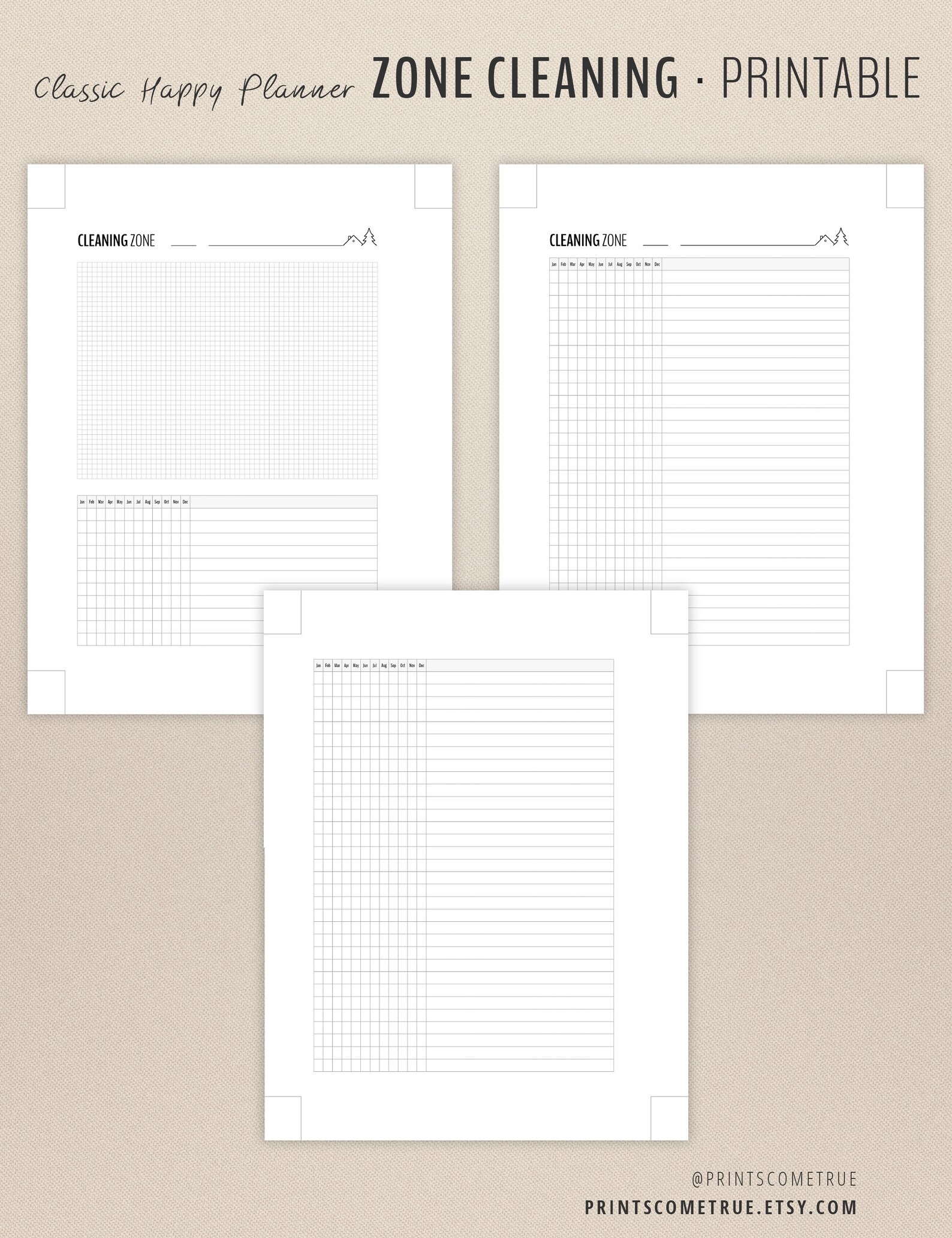 Flylady Zone Cleaning Checklist for Control Journal Classic Happy ...