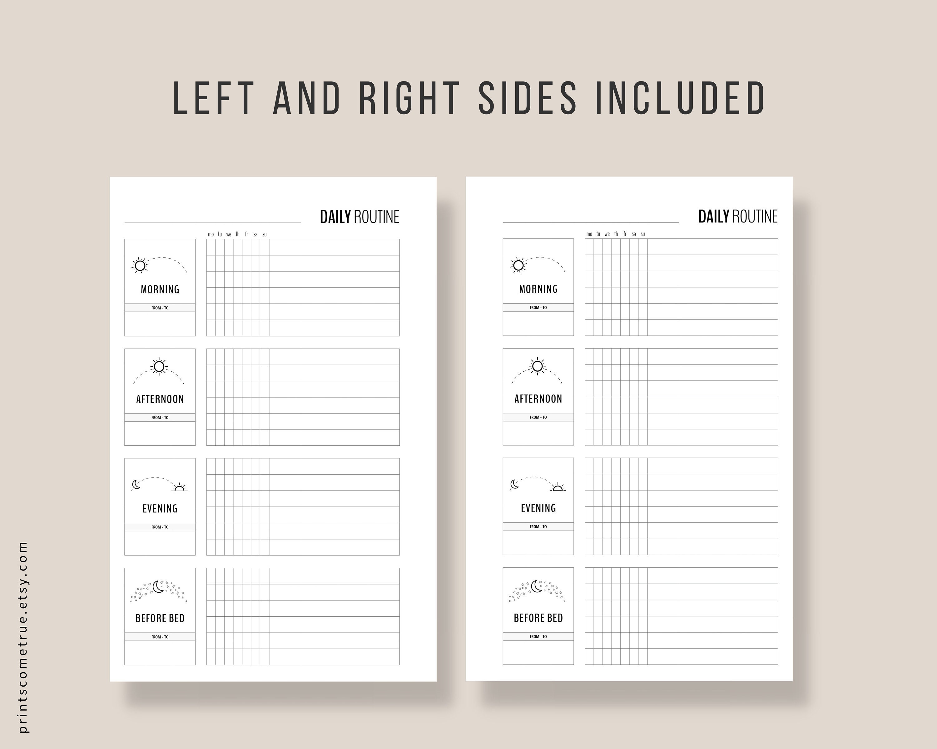 Daily Routine Planner Printable Flylady Morning Routine - Etsy
