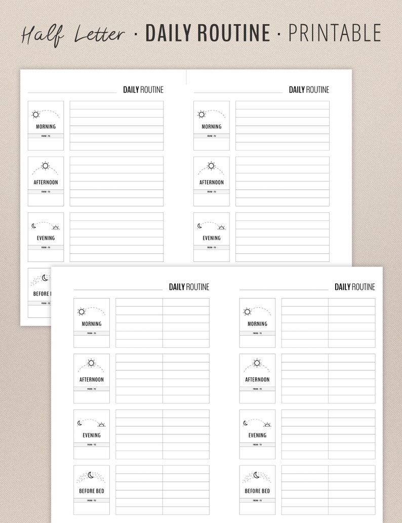 Daily Routine Planner Flylady Planner Morning Routine - Etsy