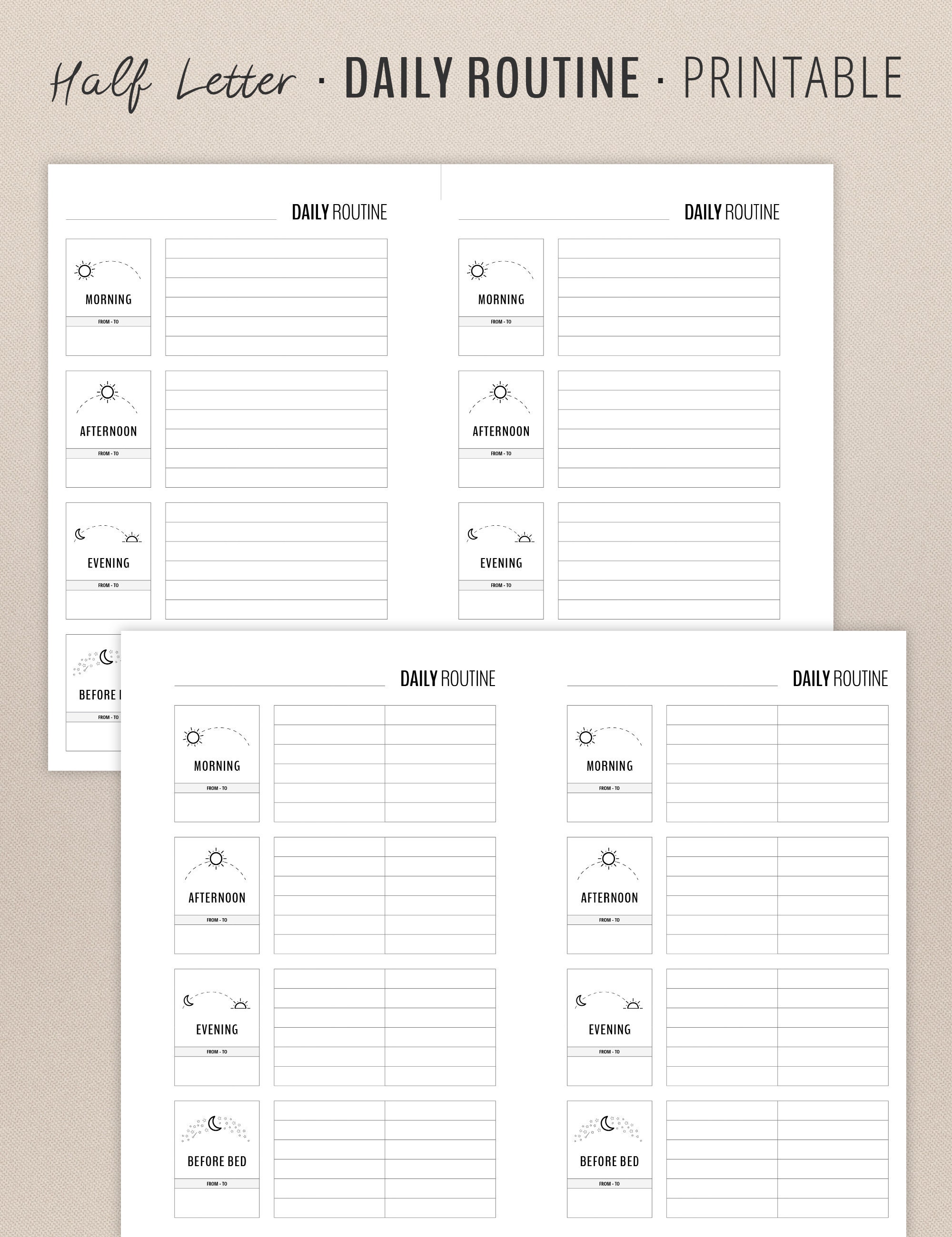 Daily Routine Planner Flylady Planner Morning Routine - Etsy