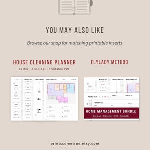 Flylady Daily Routine for Control Journal | Printable Planner Insert ...