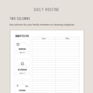 Morning Routine for Flylady Control Journal | ADHD Daily Routine ...
