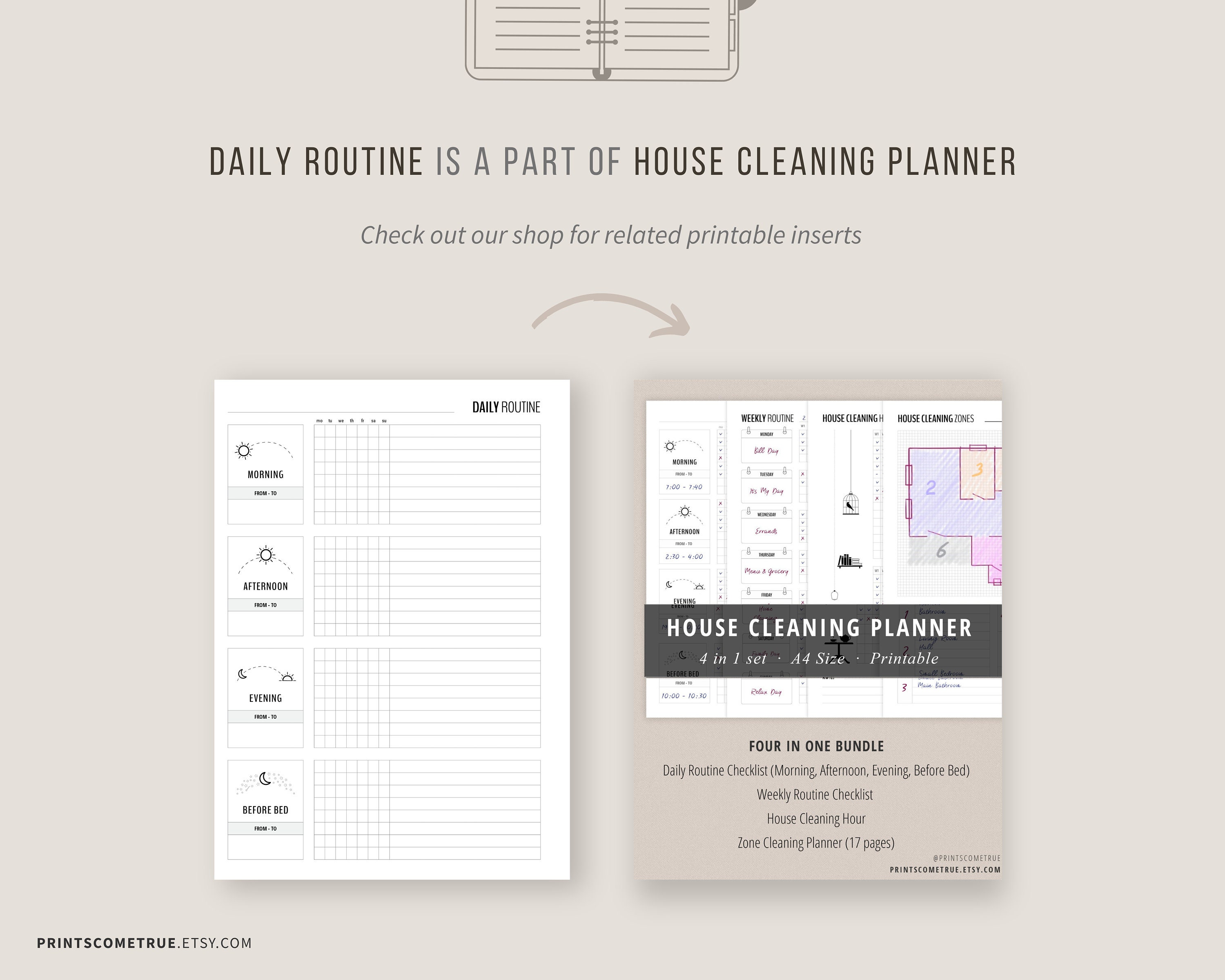 Morning Routine for Flylady Control Journal ADHD Daily Routine ...