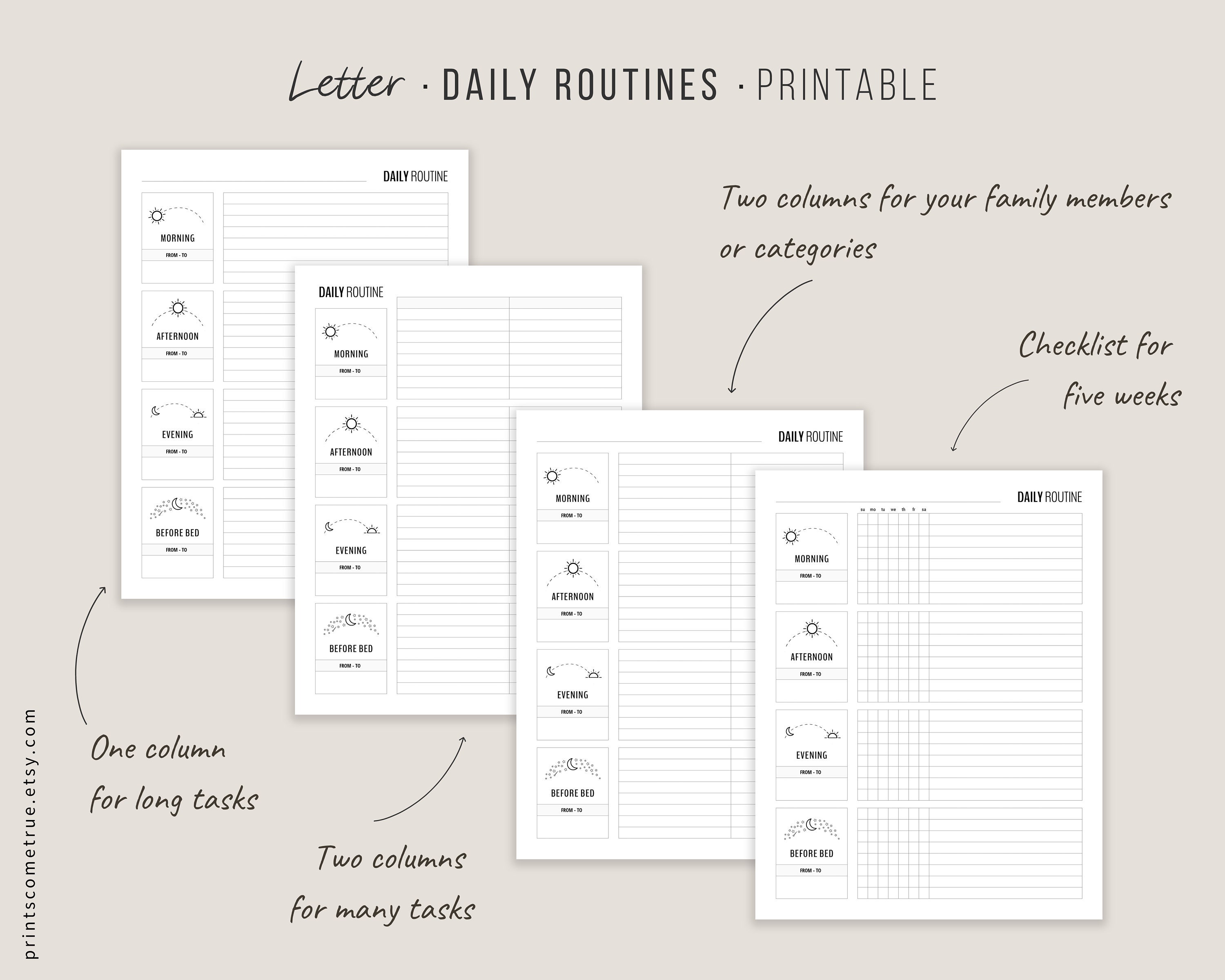 Daily Routine Planner Printable Flylady Morning Routine - Etsy Denmark
