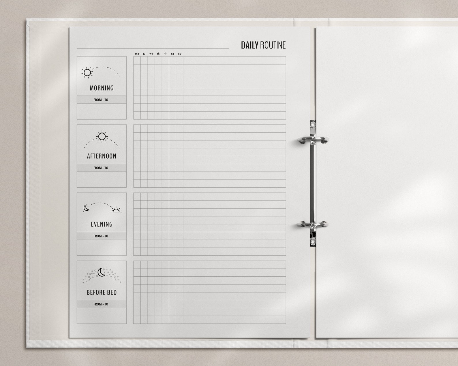 Daily Routine Checklist for Flylady Control Journal Morning - Etsy