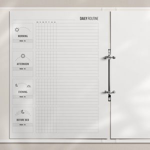 Daily Routine Checklist for Flylady Control Journal | Morning Evening ...
