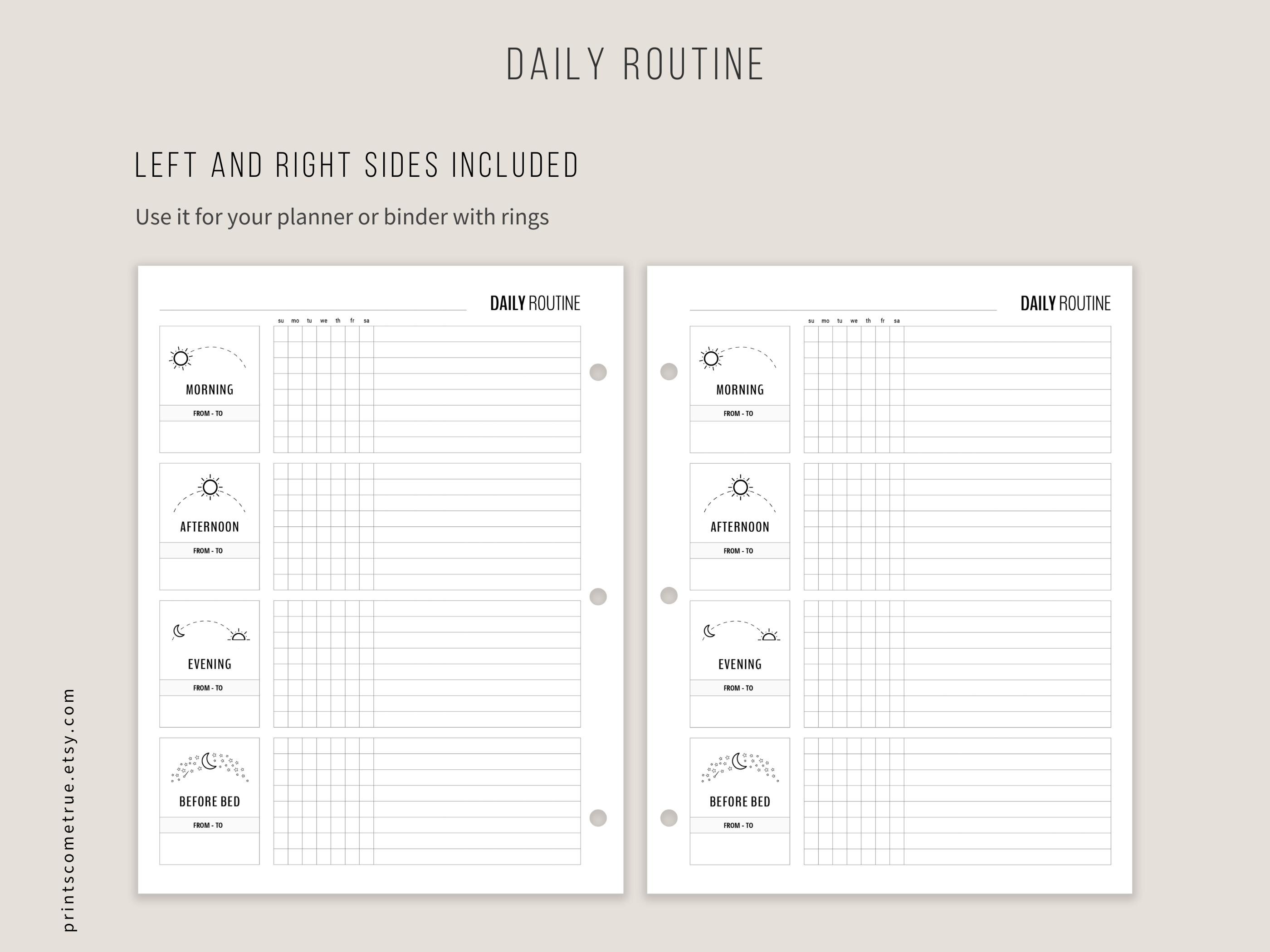 Morning Routine for Flylady Control Journal | ADHD Daily Routine ...