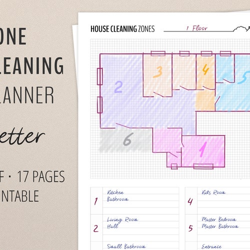 Flylady Zone Cleaning Checklist for Control Journal Classic - Etsy