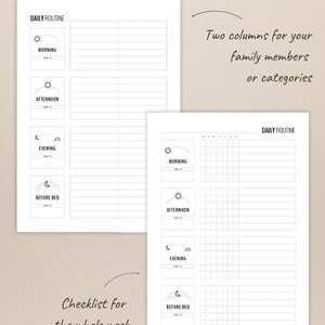 Daily Routine Planner Printable, Flylady Morning Routine Checklist ...
