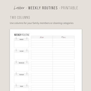 Weekly Routine for Flylady Control Journal Cleaning Schedule Home ...