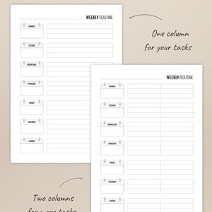 Flylady Weekly Routine for Control Journal | Printable Habit Tracker ...