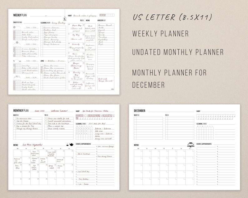 Control Journal for Flylady Cleaning Method Home Management - Etsy