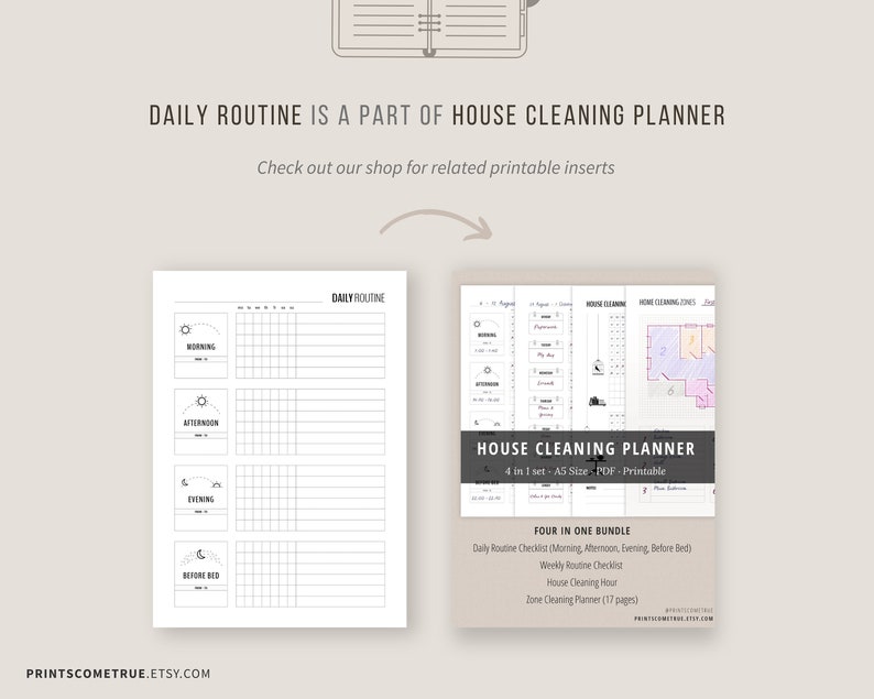 Daily Routine Planner Printable Flylady Morning Routine - Etsy