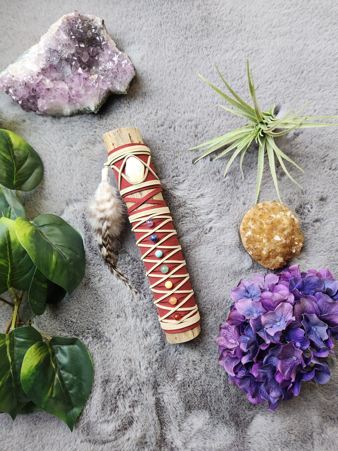 Chakra Rainstick, Spirit Stick, Totem, Chakra Healing, Meditation, Yoga ...