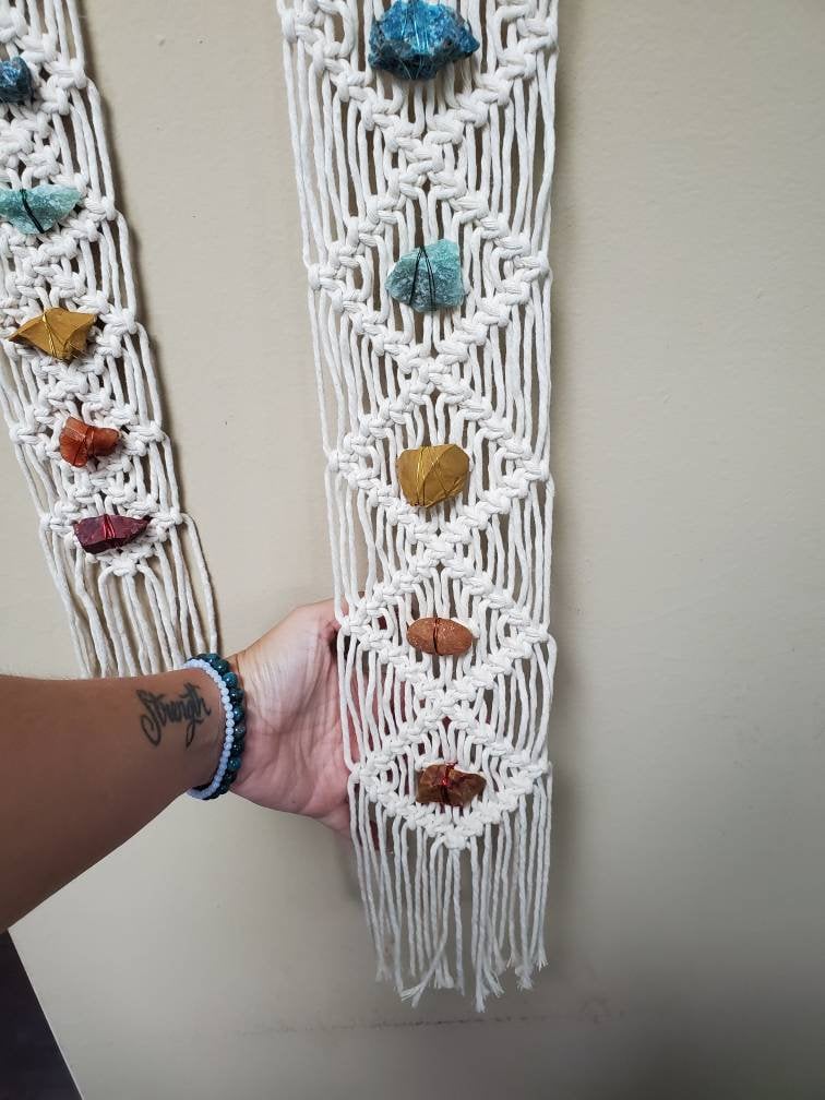 Chakra macrame wall hanging chakra decor chakra healing | Etsy