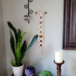 Chakra Macrame Wall Hanging, Chakra Decor, Chakra Healing, Wall Art ...