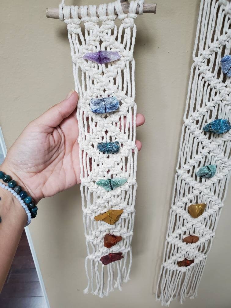 Chakra macrame wall hanging chakra decor chakra healing | Etsy