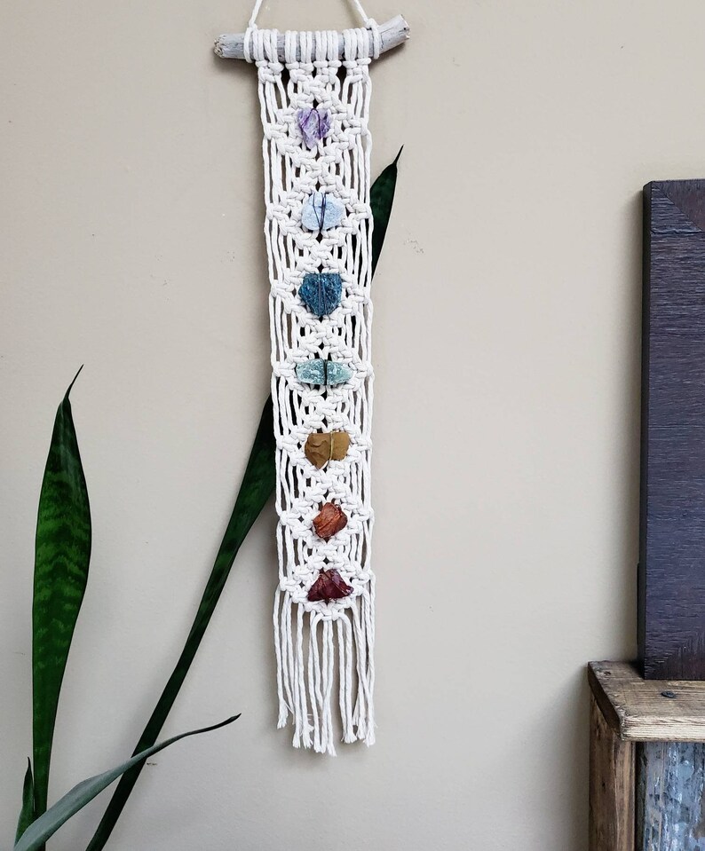 Chakra macrame wall hanging chakra decor chakra healing | Etsy